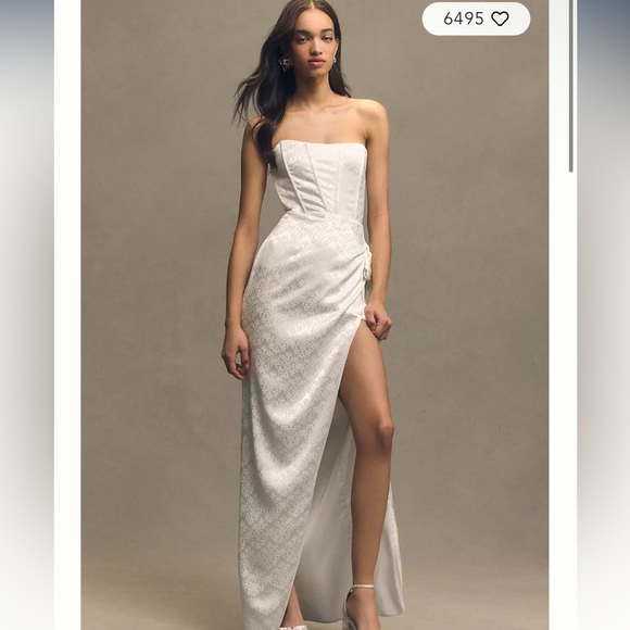 V. Chapman | Dresses | V Chapman June Corset Jacquard Frontslip Gown ...